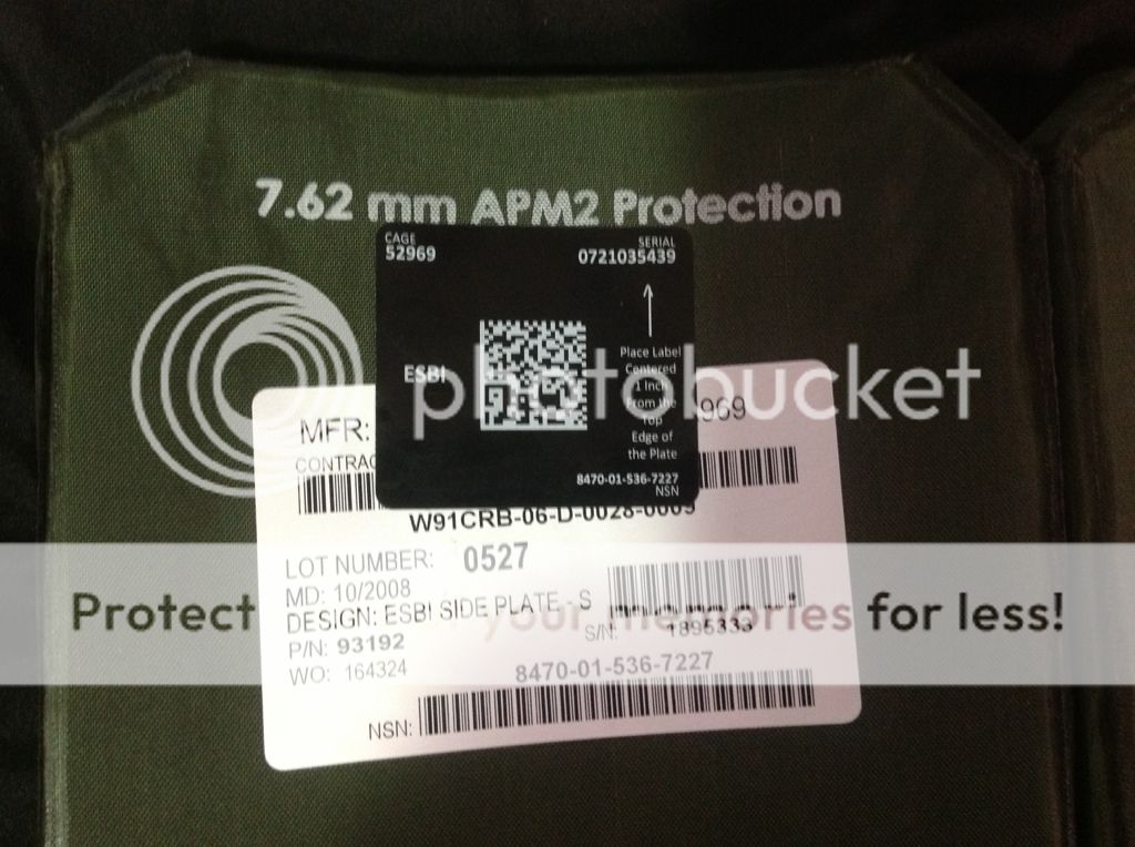 Ceradyne level IIIA ESAPI side plates, Set of 2 | FN Herstal Firearms